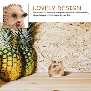 Garden Accessories Mini Hedgehog Figurines Plastic Animal Garden Statues Miniature Hedgehog Ornaments Mini Animal Model for Micro Landscape Plant Pots Bonsai Craft Decors Fairy