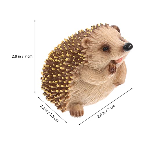 Garden Accessories Mini Hedgehog Figurines Plastic Animal Garden Statues Miniature Hedgehog Ornaments Mini Animal Model for Micro Landscape Plant Pots Bonsai Craft Decors Fairy