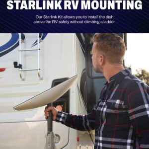 FlagPole Buddy Starlink 2nd Generation Compatible Mounting Kit for RV