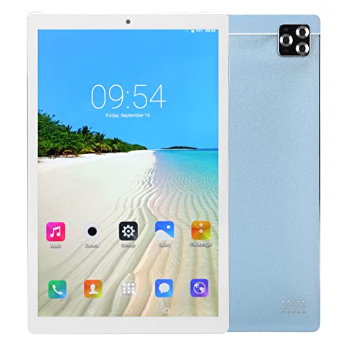 10.1Inch 1080x1920 HD Tablet, MT6592 10 Cores CPU, Front 800w Rear 1300w Cameras, 2.4G 5G WiFi, Capacitive Screen 5 Point Touch, Bluetooth 5.0, 8000mah Rechargeable, 3G Calling Tablet(Blue)