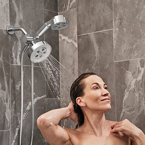 Neo Anystream VSR-233010 6-Spray Polished Chrome Dual Shower Head 2.5-GPM (9.5 LPM)