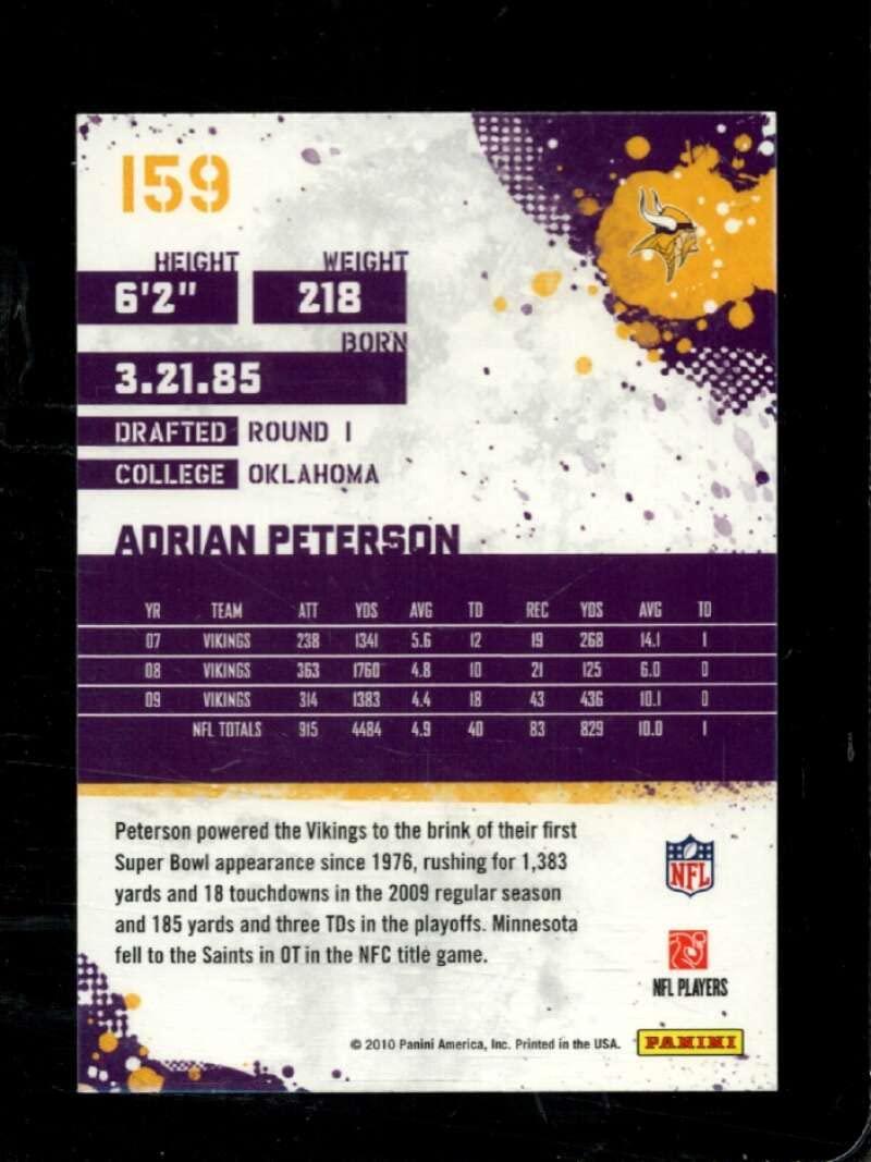 2010 SCORE #159 ADRIAN PETERSON NMMT VIKINGS