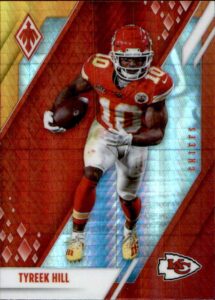 football nfl 2021 panini phoenix fire burst #58 tyreek hill chiefs