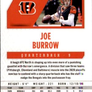 Football NFL 2021 Panini Phoenix Fire Burst #20 Joe Burrow Bengals