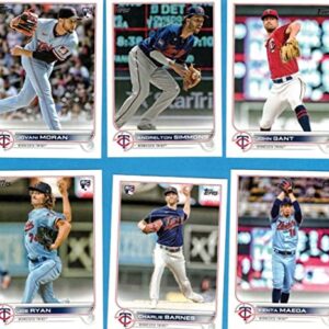 Minnesota Twins 2022 Topps Complete Mint Hand Collated 21 Card Team Set Featuring Miguel Sano and Byron Buxton plus Future Stars and Rookie Cards