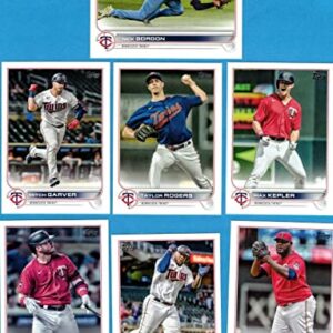 Minnesota Twins 2022 Topps Complete Mint Hand Collated 21 Card Team Set Featuring Miguel Sano and Byron Buxton plus Future Stars and Rookie Cards