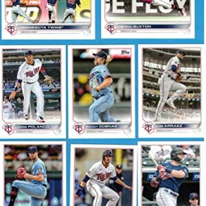 Minnesota Twins 2022 Topps Complete Mint Hand Collated 21 Card Team Set Featuring Miguel Sano and Byron Buxton plus Future Stars and Rookie Cards