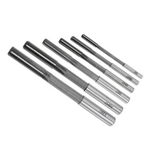 cocud chucking reamers set, 4mm 5mm 6mm 8mm 10mm 12mm diameter h7, milling cutter - (applications: for lathe drilling machine), 6-pieces