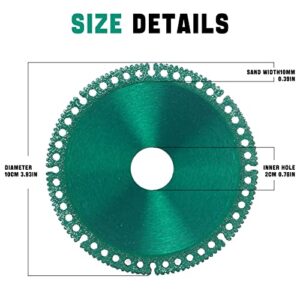 Composite Multifunctional Cutting Saw Blade for Angle Grinder, 3Pcs Ultra-Thin Diamond Circular Saw Blade Ceramic Tile Marble PVC Cutting Disc