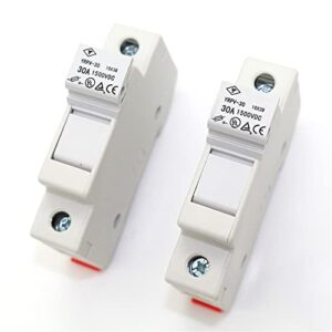 50pcs dc 1500v 10x38mm solar pv fuse holder fuse box for solar pv system protection