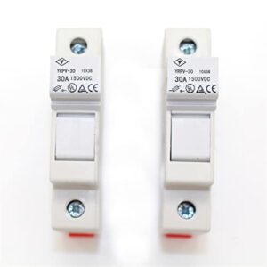 50Pcs DC 1500V 10x38mm Solar PV Fuse Holder Fuse Box for Solar PV System Protection