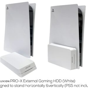 Avoluxion HDDGear Pro 4TB 7200RPM USB 3.0 External Gaming Hard Drive (White) (for PS5, Pre-formatted) - 2 Year Warranty