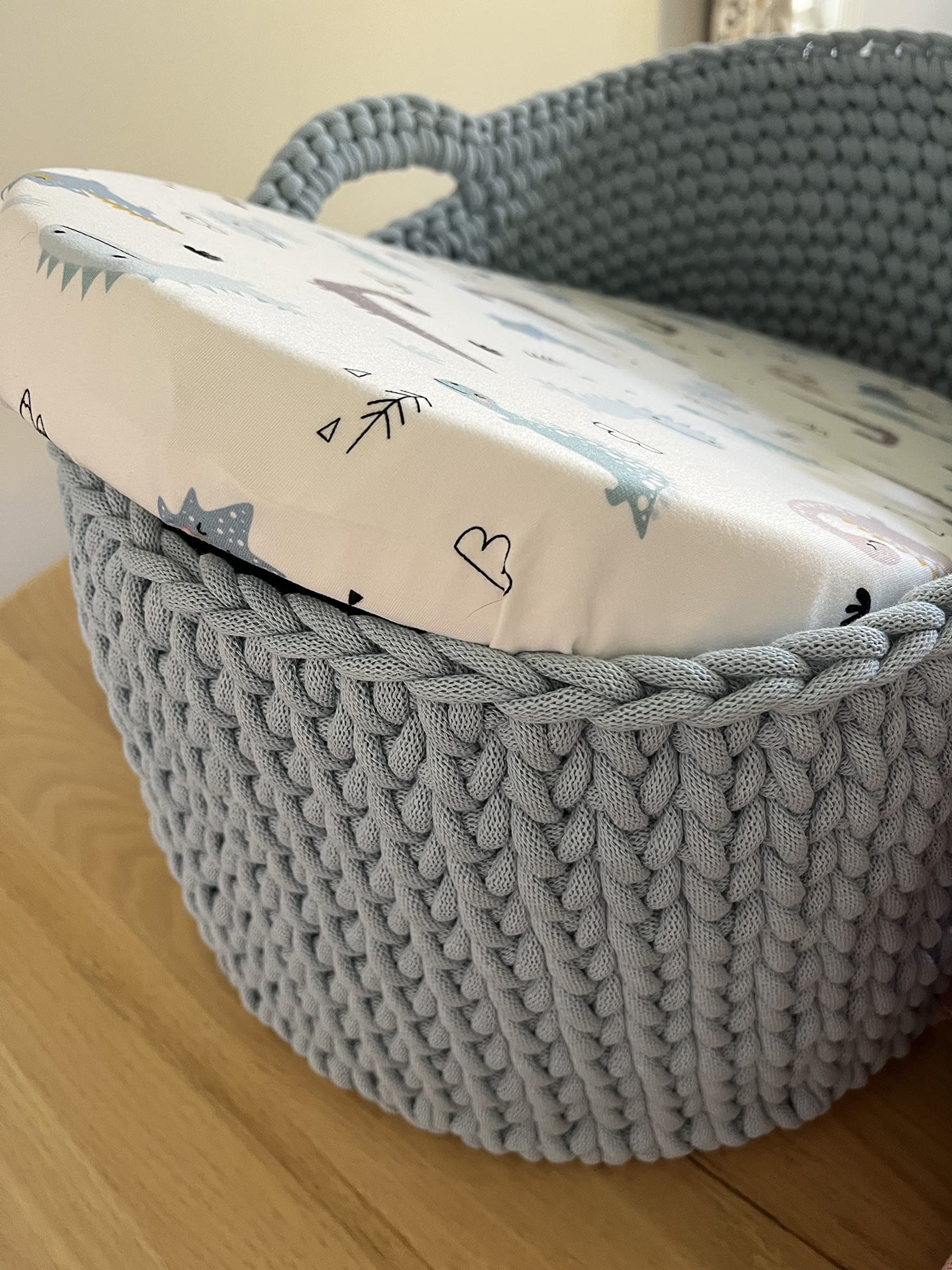 Crochet Baby Moses Bassinet