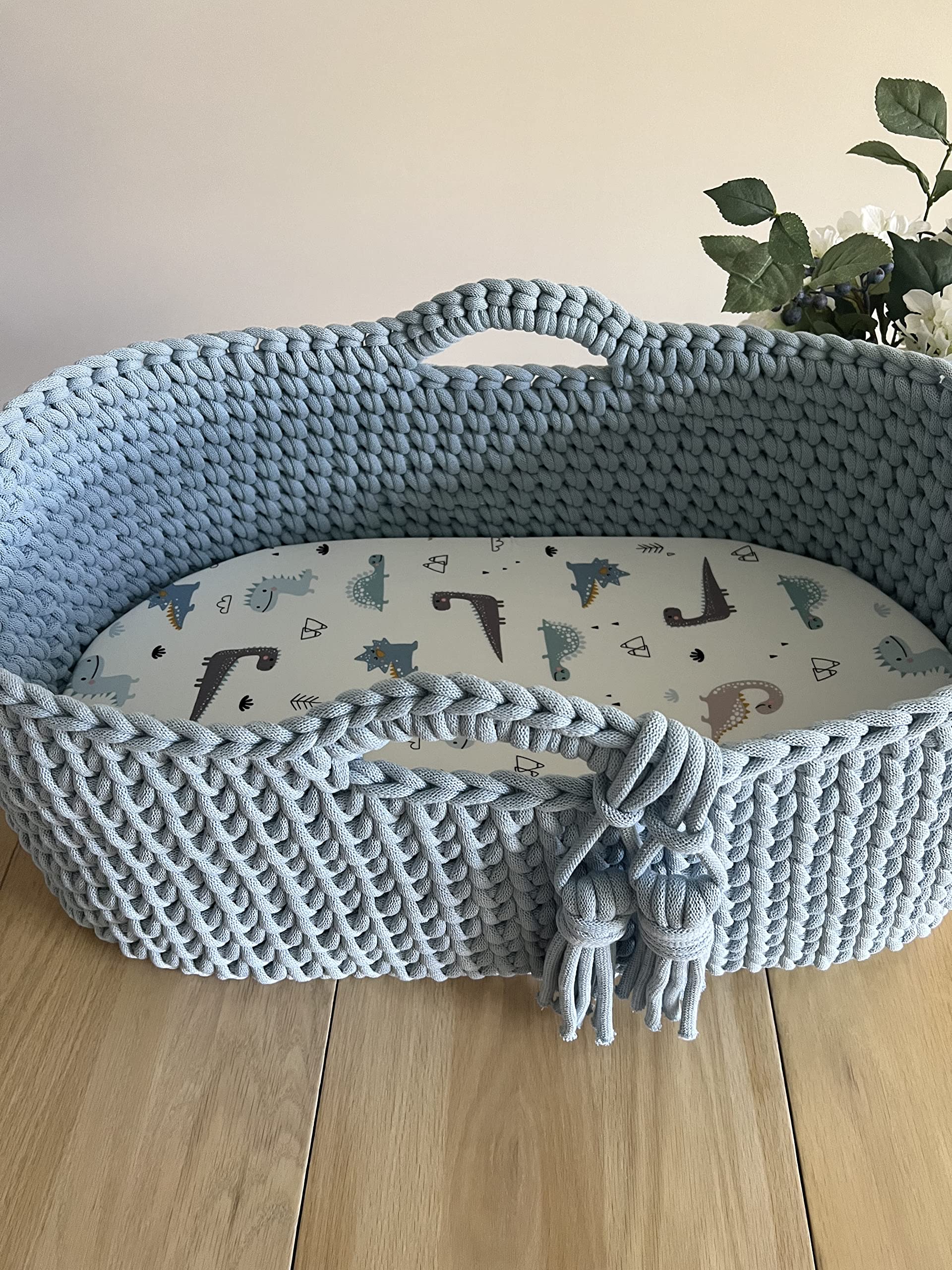 Crochet Baby Moses Bassinet