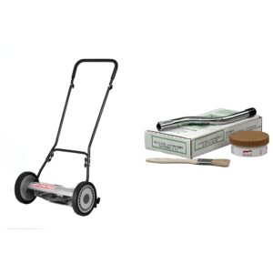 great states 815-18 18-inch 5-blade push reel lawn mower, 18-inch, 5-blade, grey & american lawn mower company sk-1 reel lawn mower sharpening kit