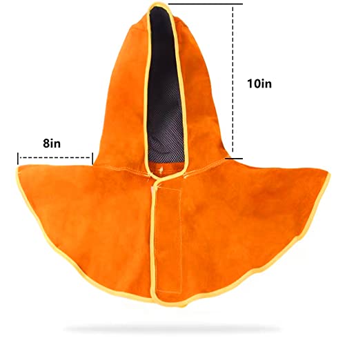 Welding hood flame retardant welding cap belt neck shoulder cape protective mask welding grinding cutting smelting