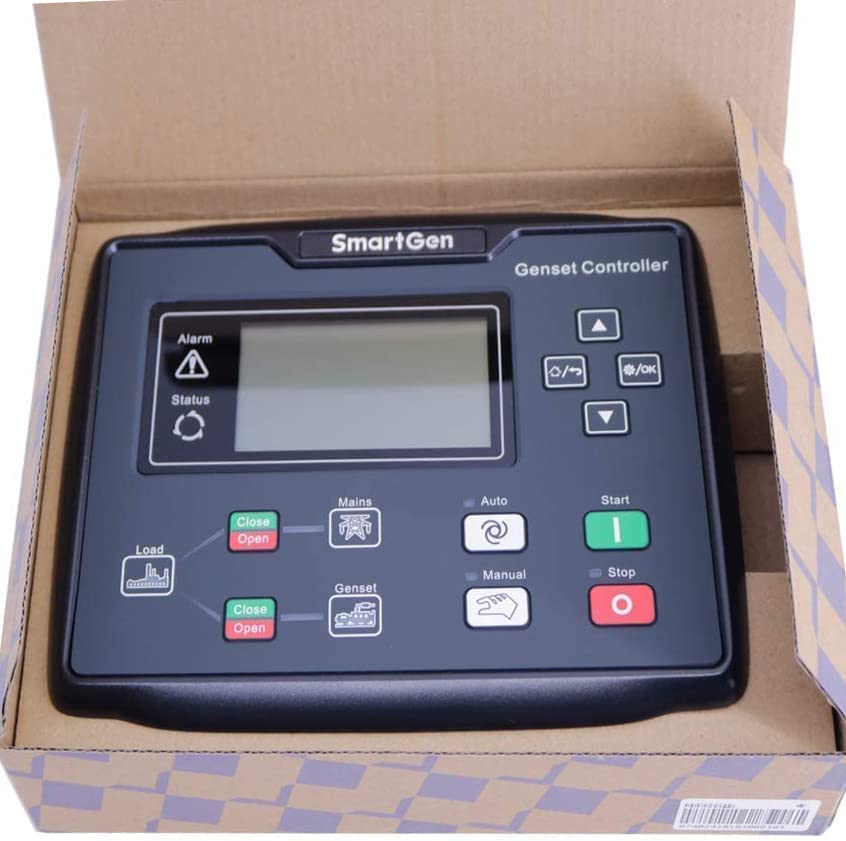 YFYIQI Engine Set Generator Controller Power Station Automation Controller with Auto Mains Failure Hard-Screen Acrylic Material for Automatic System Composed by Generator and Mains