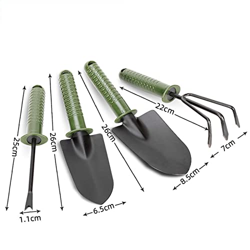 Garden Shovel Set Kit Mini Tools Small Gardening Tools, 4pcs Home Indoor Flower Bonsai(Four-Piece Set)