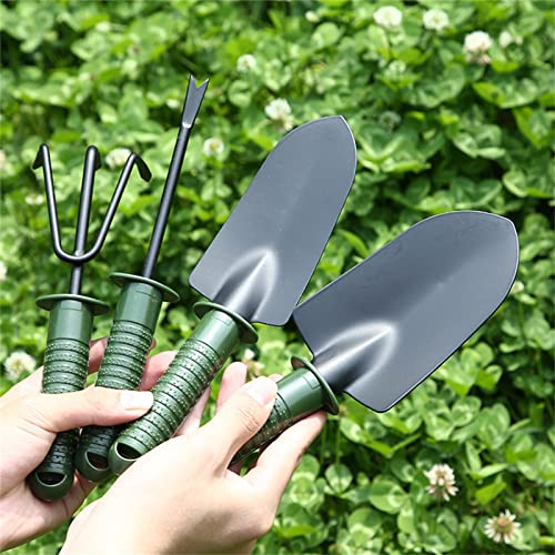 Garden Shovel Set Kit Mini Tools Small Gardening Tools, 4pcs Home Indoor Flower Bonsai(Four-Piece Set)