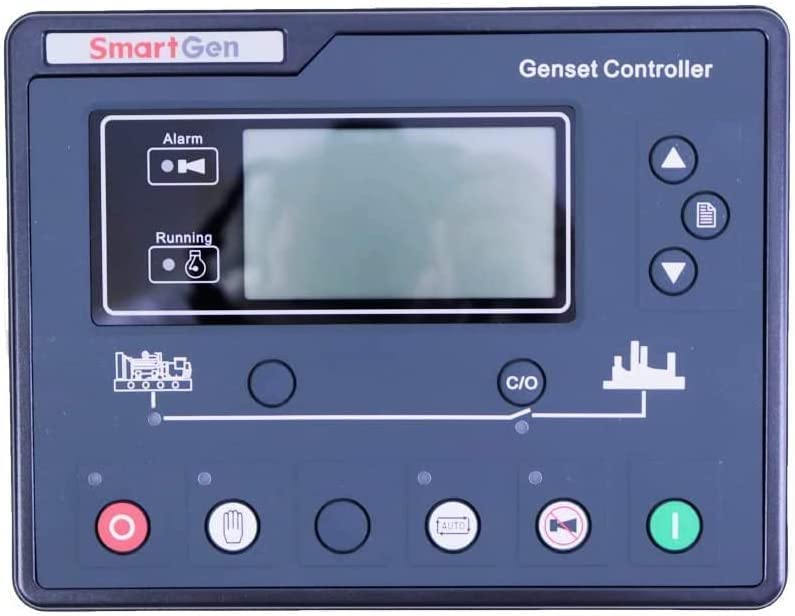 YFYIQI Generator Set Controller Automatic Start/Stop Genset Controller Auto Start Module with Waterproof Security Level IP55 Short Message Service Function Schedule Control