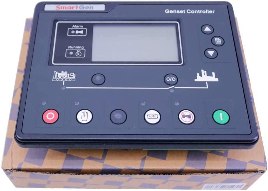 YFYIQI Generator Set Controller Automatic Start/Stop Genset Controller Auto Start Module with Waterproof Security Level IP55 Short Message Service Function Schedule Control