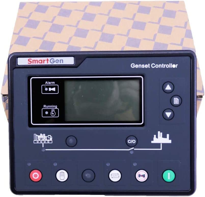 YFYIQI Generator Set Controller Automatic Start/Stop Genset Controller Auto Start Module with Waterproof Security Level IP55 Short Message Service Function Schedule Control