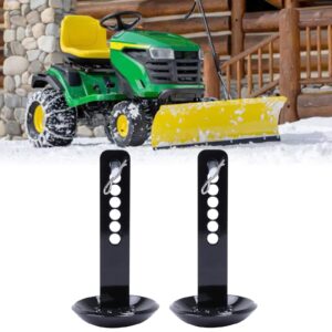 elitewill 2pcs snow plow skid shoes heavy duty steel fit for john deere runner replace oem #m147167 & #am119321