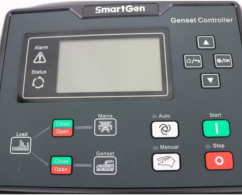 YFYIQI Genset Controller Automatic Generator Set Controller with Working Power Range DC(8 to 35) V RS485 Communication Port for Single Genset Automatic Control and Monitoring System