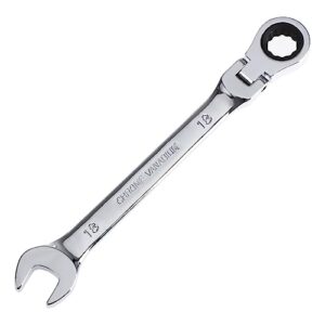 pilida 18mm ratcheting combination wrench 12 point metric flex head gear wrench rachet box end spanner 72 teeth chrome vanadium steel