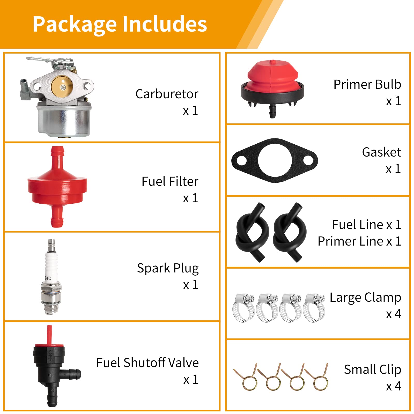 640084B Carburetor for Tecumseh Engine - Carburetor Carb Kit for Toro 521 Craftsman MTD Snowblower, Tecumseh HS50 LH195SP HSSK50 HSSK55 LH195SA Motor Engines, Replaces 640084 640084A 632107 632107A