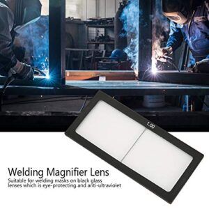 Welding Glass Magnifier Lens Magnifying Welding Lens Eye Protecting Welder Accessories 1.0/1.5/2.0/2.5/3.0 Diopter Welders Cap for Welding Plasma Cutting Operators(1.0mm)