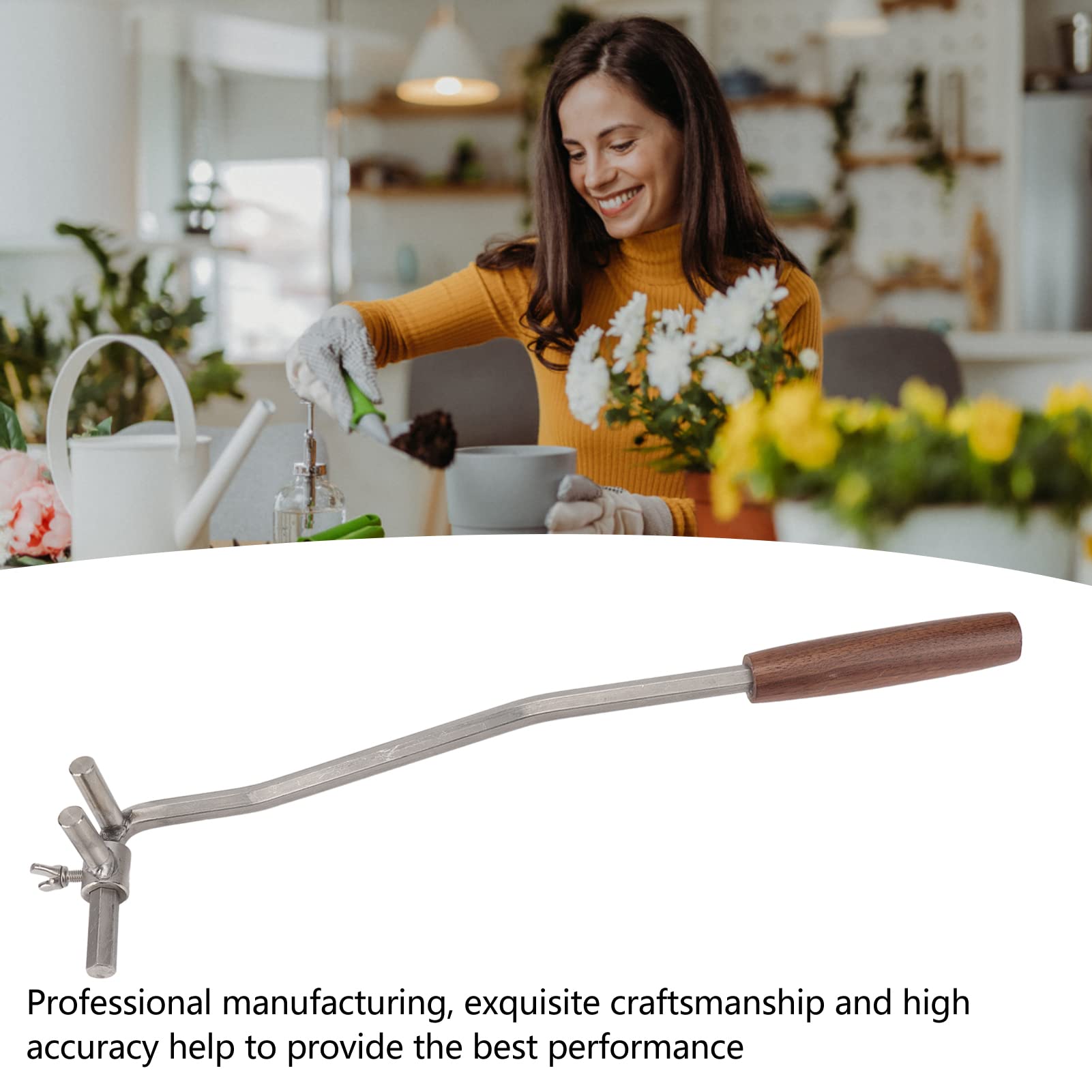 Diydeg Bonsai Bender, Adjustable High Accuracy Stainless Steel 15in Bonsai Tree Branch Trunk Bender Modelling Tool, Plant Bending Tool Gardening Bonsai Tool with 0.2-1.6in Opening Range