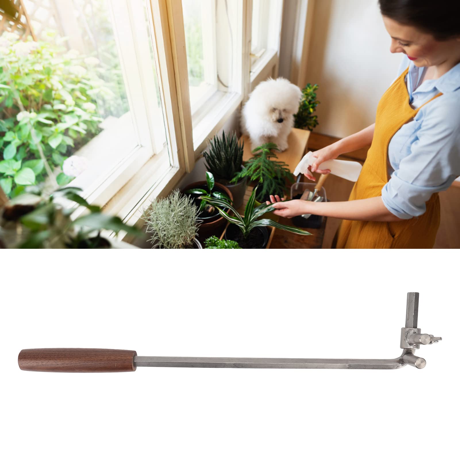 Diydeg Bonsai Bender, Adjustable High Accuracy Stainless Steel 15in Bonsai Tree Branch Trunk Bender Modelling Tool, Plant Bending Tool Gardening Bonsai Tool with 0.2-1.6in Opening Range