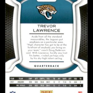 Football NFL 2022 Panini Certified #44 Trevor Lawrence NM Near Mint Jaguars