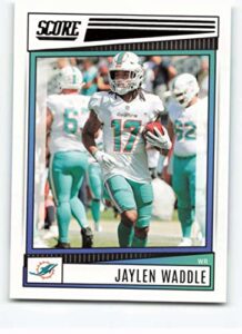 2022 score #272 jaylen waddle nm-mt miami dolphins football