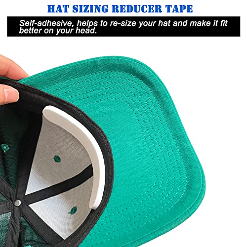 CAMNWAMN Hat Bill Bender, Hat Brim Bender, Hat Curving Band Tool, with Hat Sizing Reducer Tape - U.S. Patent Pending (2 Pack White)