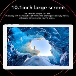 HD Tablet, 6GB RAM 128GB ROM 13MP Camera 100240V 8800mAh Battery Silver Home Tablet (US Plug)