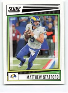 2022 score #155 matthew stafford nm-mt los angeles rams football