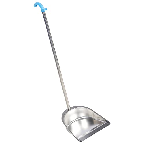 Cabilock Stainless Steel Trash Shovel Stainless Steel containers Heavy Duty dust pan Handheld Broom Metal Garbage Shovel Stainless Steel Dustpan Heavy Duty Dustpan Home Cleaning Dustpans