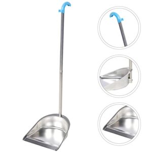 Cabilock Stainless Steel Trash Shovel Stainless Steel containers Heavy Duty dust pan Handheld Broom Metal Garbage Shovel Stainless Steel Dustpan Heavy Duty Dustpan Home Cleaning Dustpans