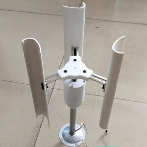 DNYSYSJ Wind Power Turbine, Wind Generator Kit White Vertical Axis Wind Generator with 3 Blade and Controller 12V for Hybrid Solar Wind System (watts, 30)