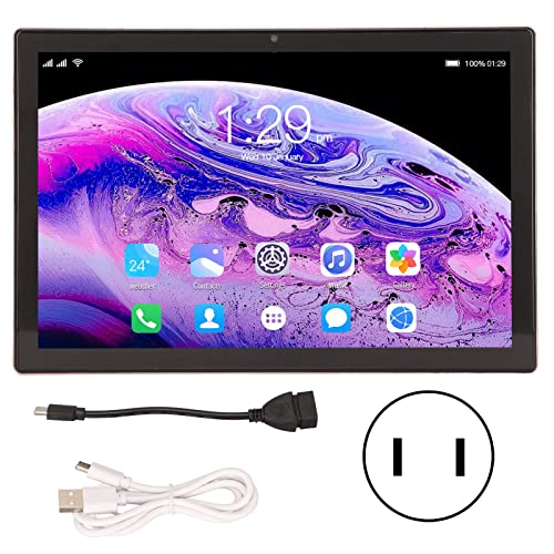 Gaming Tablet, Dual SIM Dual Standby HD Adult Travel Tablet for Home (US Plug)