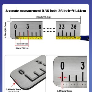 36" Fish Ruler for Boat EVA Foam Fish Measuring Ruler with Self-Adhesive Backing Fish Measurement Tape Sticker Tool for Fish Boat 36 inch