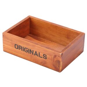 Wood Succulent Planter, Vintage Gardening Pots Bonsai Pot Plant Container Box Rectangular Flower Bed Pot Pack Window Box Planters for Balcony Garden