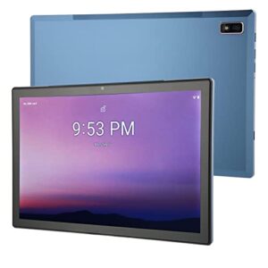 Blue Tablet, 100240V 4GB 64GB Octa Core 10. 1 Inch 10.1 Inch Tablet for Work (US Plug)