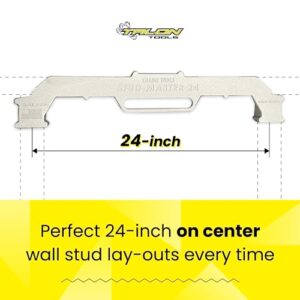 Stud Master 24-MADE IN USA- PATENT PENDING-Inch On-Center Stud Layout Tool - Precision Wall Stud Framing Tool