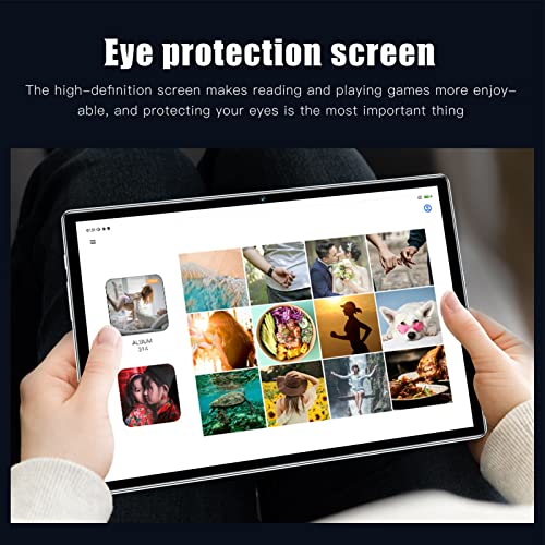 10.1 Inch Tablet, Anti Blue Light Support 4G Calling Tablet PC 100240V 6GB RAM 128GB ROM for 12.0 (US Plug)