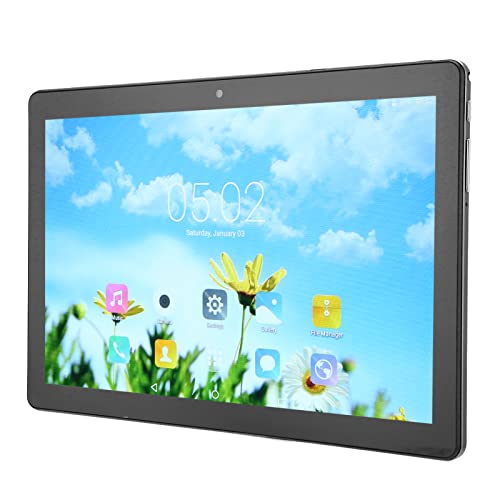 Naroote Tablet, Processor CPU Octa Core 2.4G 5G WiFi 6G RAM 128G ROM 10.1 Inch Home Travel Tablet (Black)