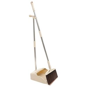 Yardwe 2 Sets Use Office Room B Lobby Broom Stand Upright Garage Scoop Floor Hand Up Cleaning Dustpan Device Multi-Functional Dustpans Kit for Pan Standing Combo Sweeping Supplies