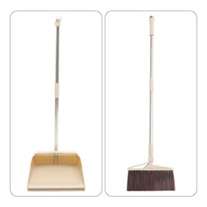 Yardwe 2 Sets Use Office Room B Lobby Broom Stand Upright Garage Scoop Floor Hand Up Cleaning Dustpan Device Multi-Functional Dustpans Kit for Pan Standing Combo Sweeping Supplies